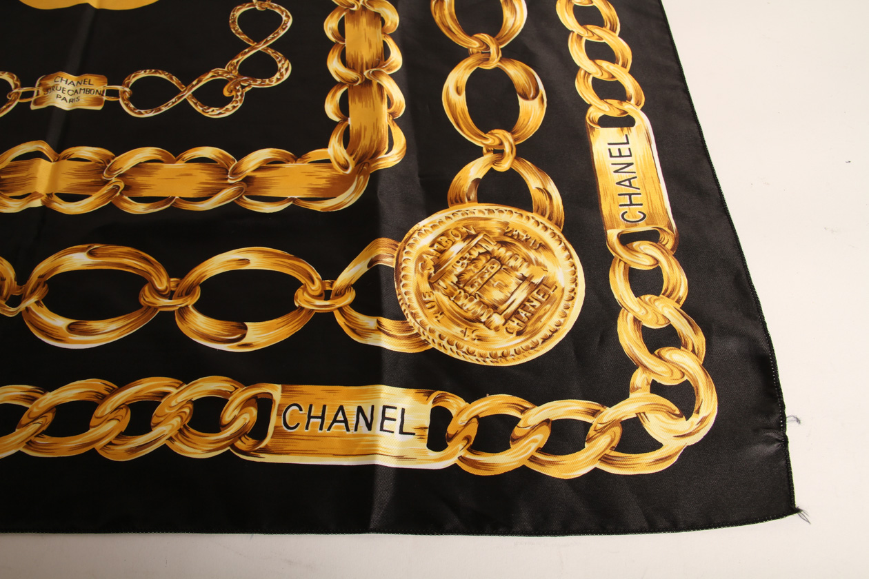 Vintage 80s Coco Chanel Scarf | EBTH