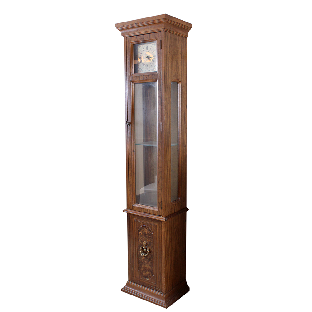 Singer Grandfather Clock Curio Cabinet | EBTH
