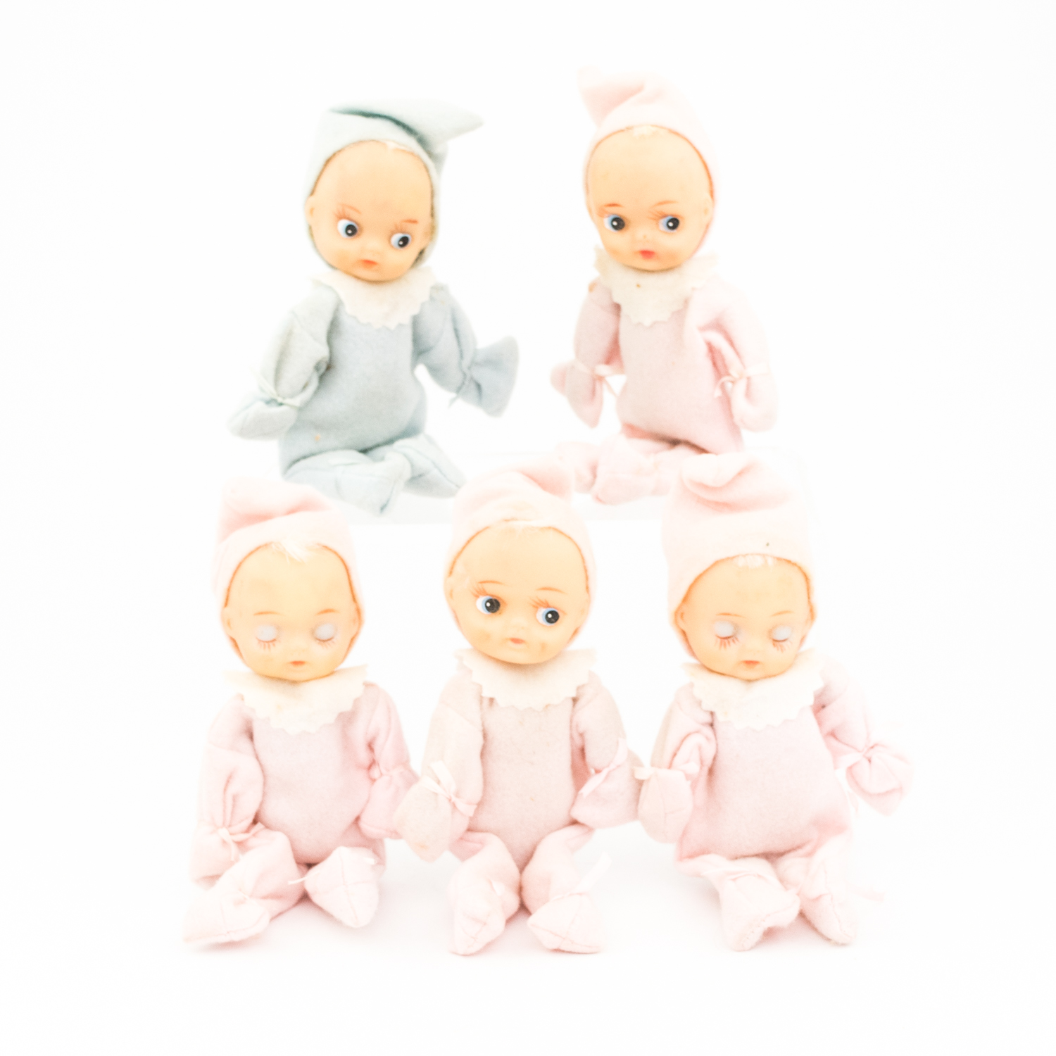Three Sets of Vintage Fischer Quintuplets Baby Dolls | EBTH