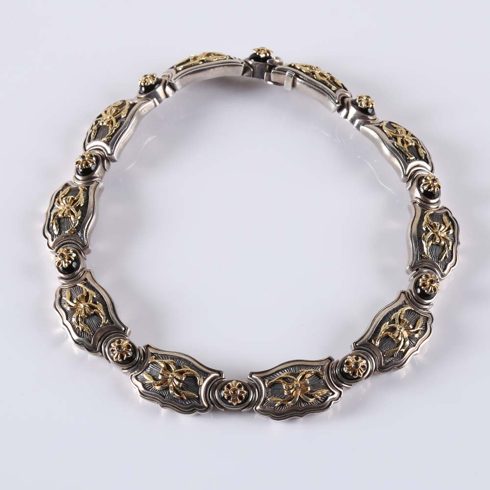 18K and Sterling Silver Necklace : EBTH