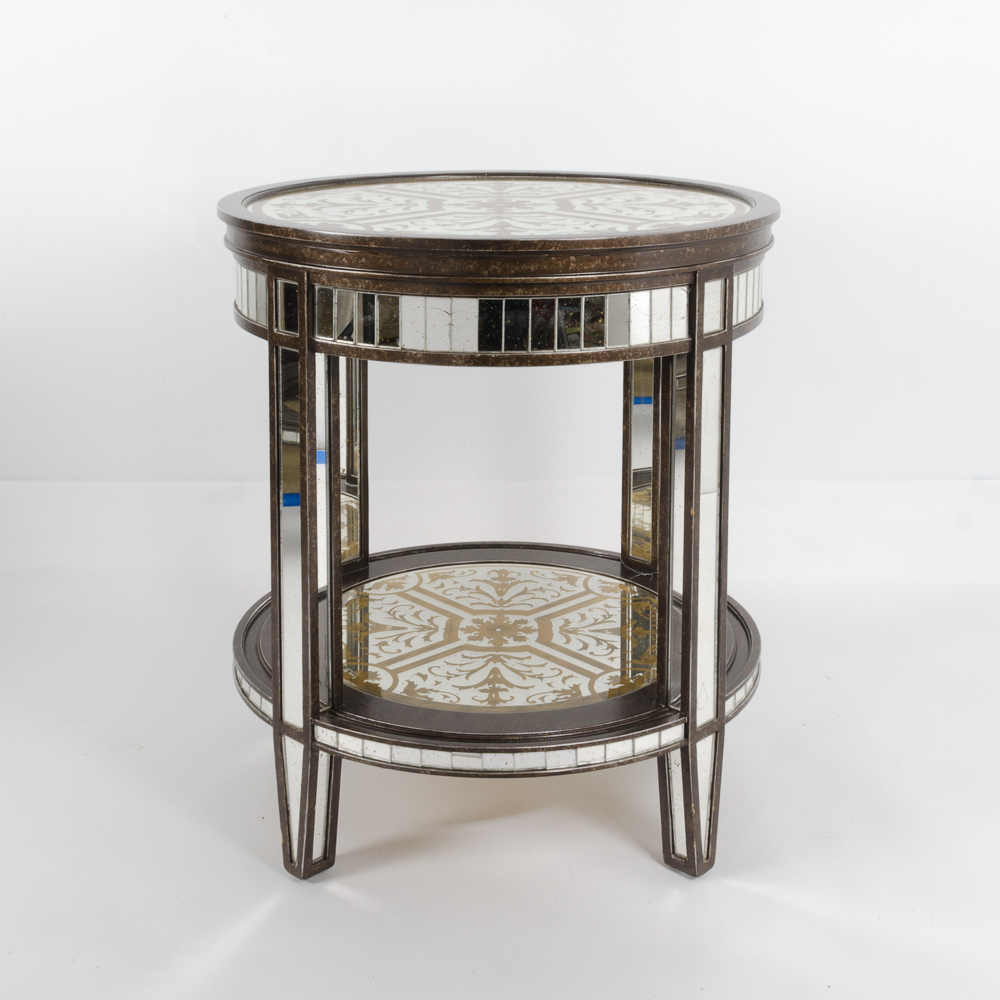 Mirrored Round Side Tables | EBTH