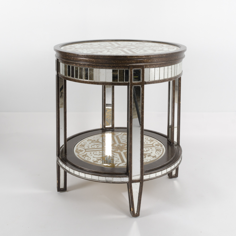 Mirrored Round Side Tables | EBTH