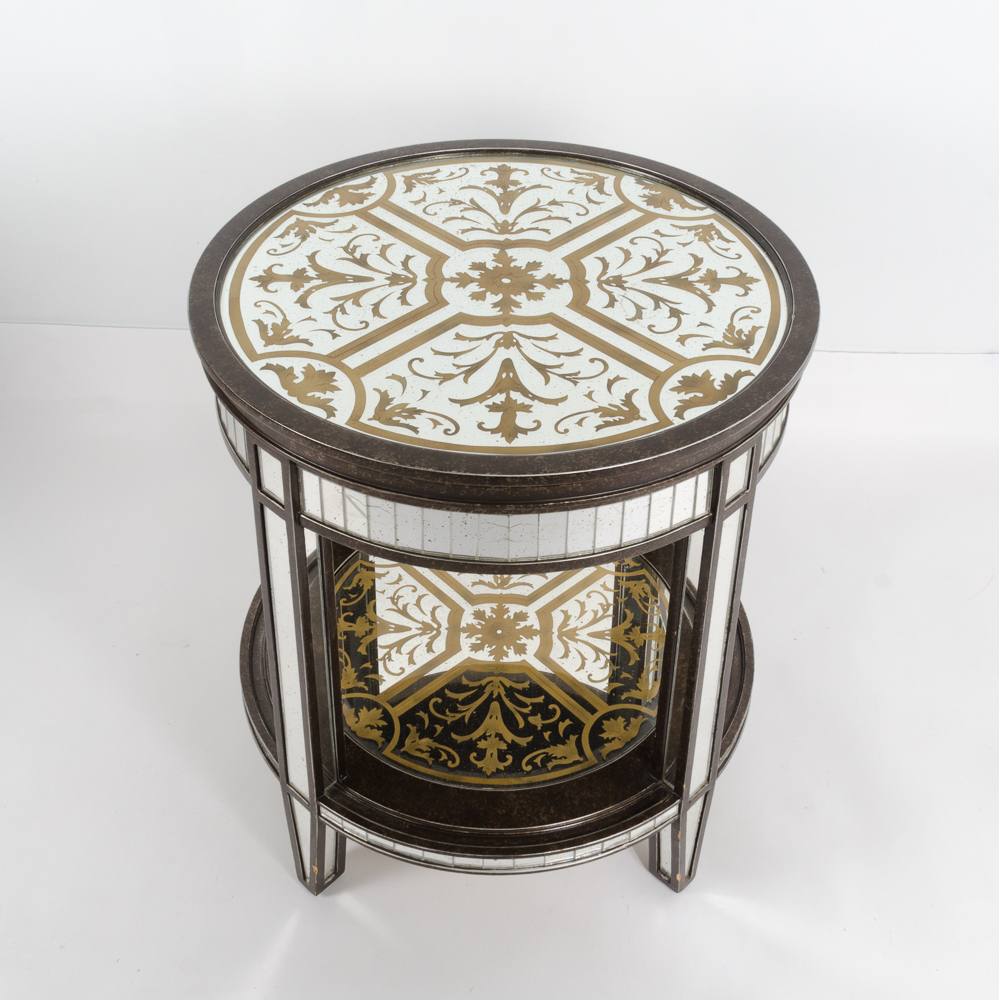 Mirrored Round Side Tables | EBTH