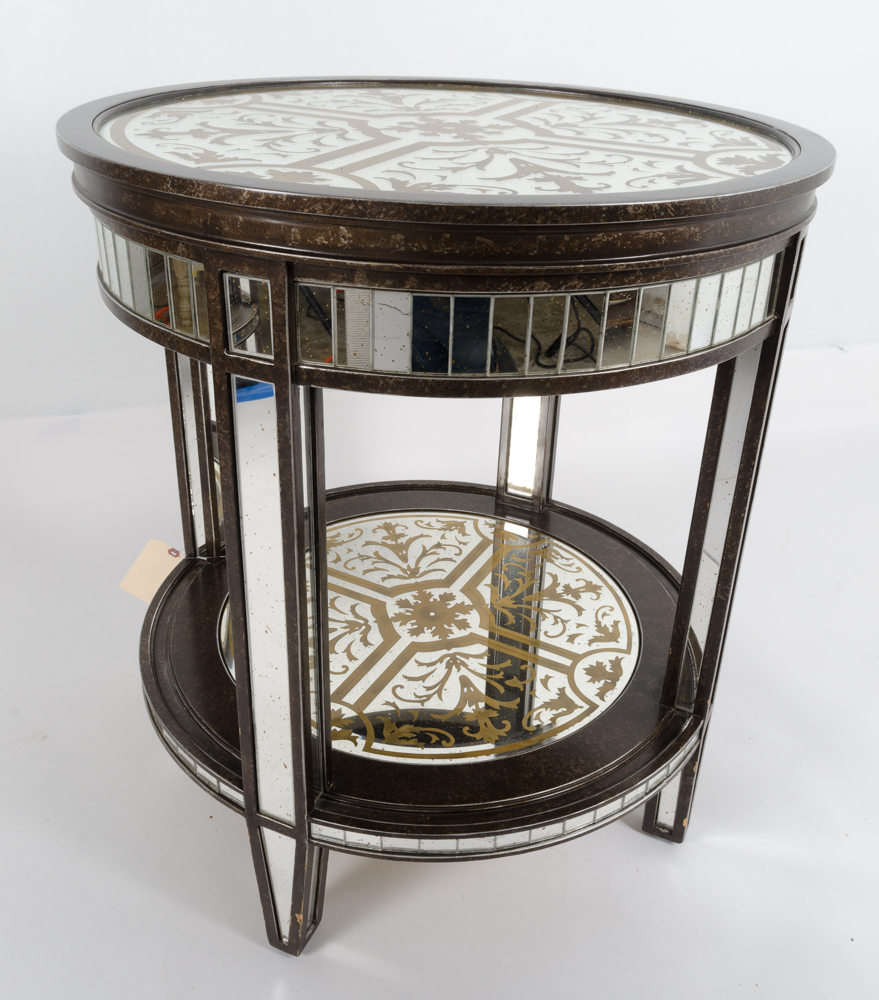 Mirrored Round Side Tables | EBTH