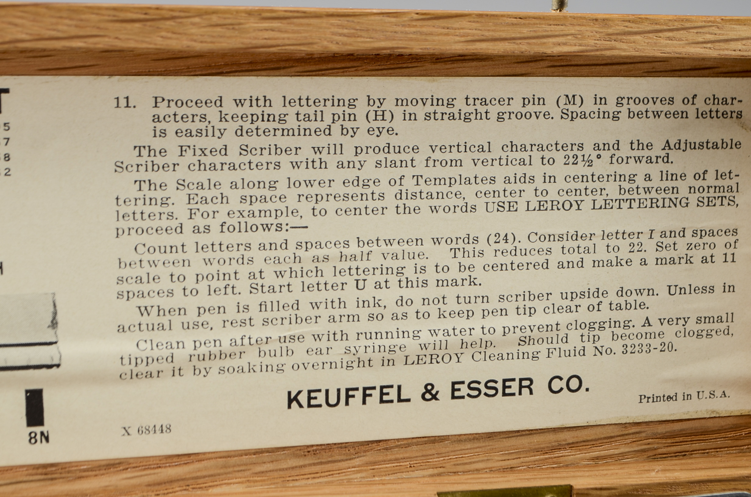 Vintage Keuffel & Esser Leroy Lettering Set | EBTH