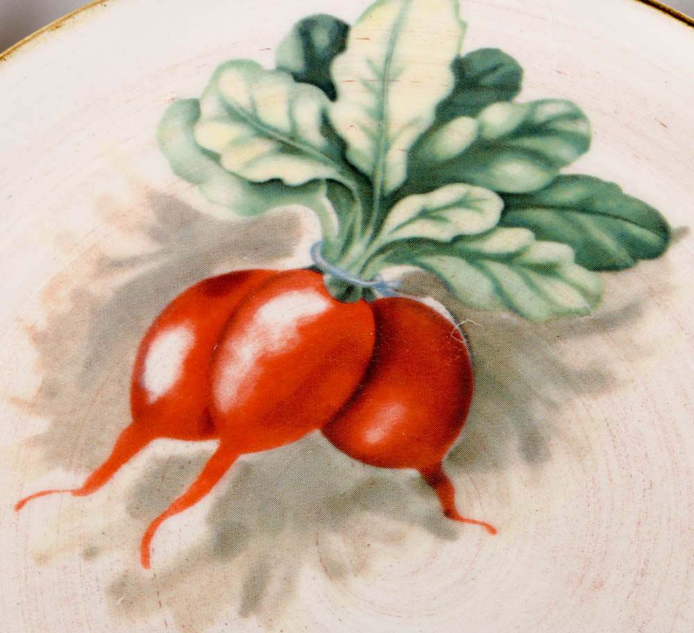Vintage Vegetable Themed Plates | EBTH