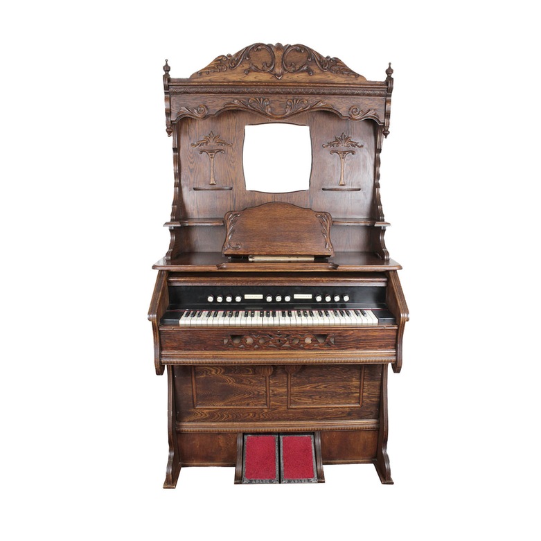 Antique Adler Reed or Pump Organ and Stool | EBTH