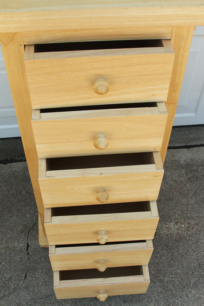 Rolling Wooden Storage Cart | EBTH