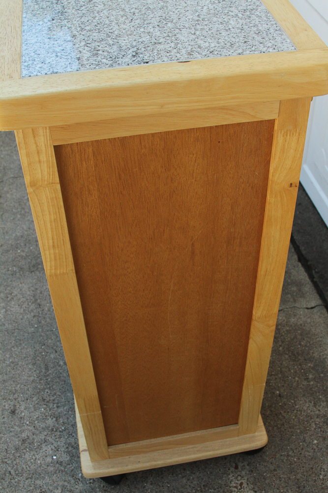 Rolling Wooden Storage Cart | EBTH