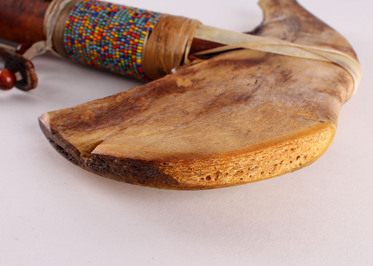 Native American Indian Ornamental Jaw Bone Tomahawk | EBTH