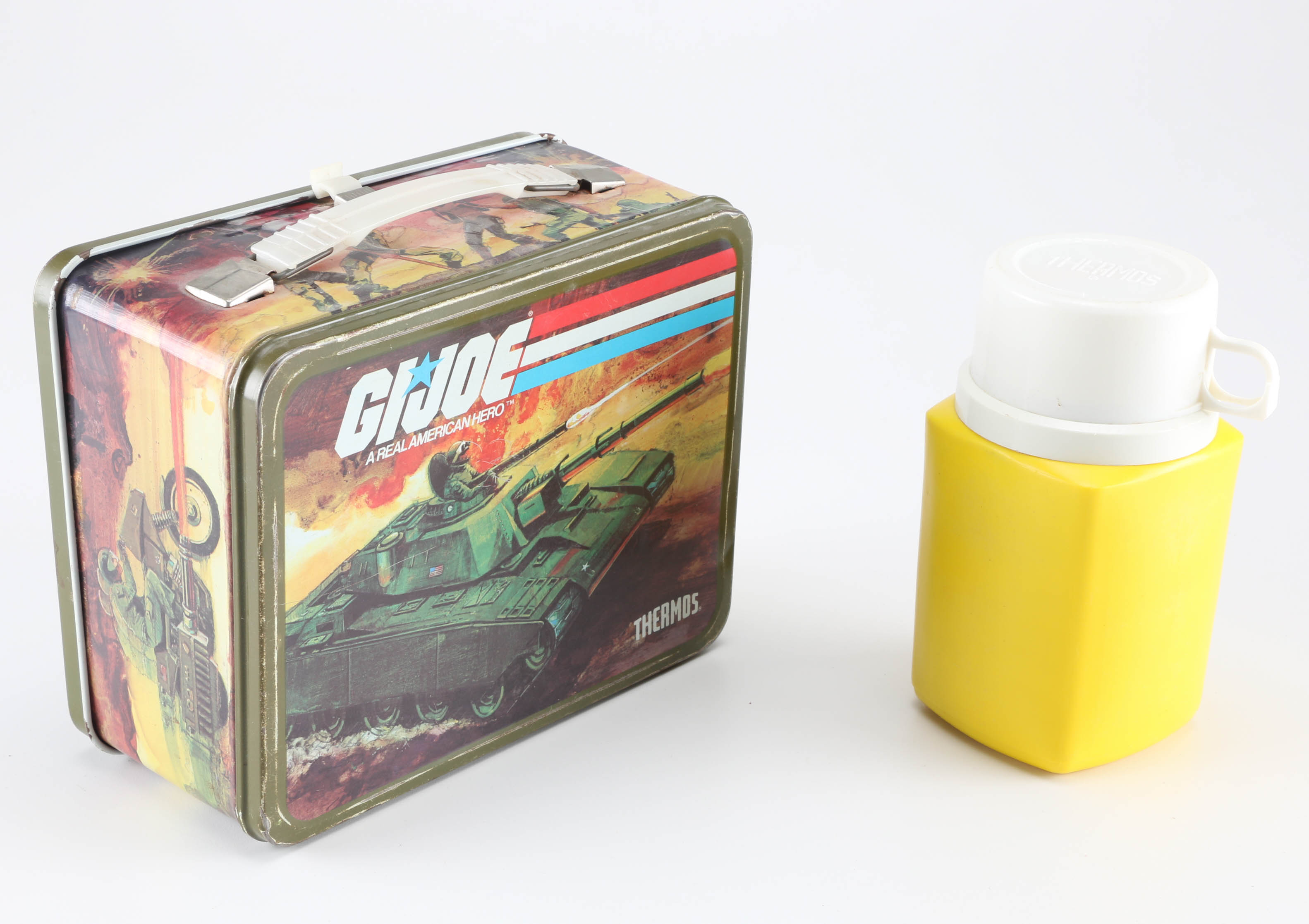 1982 GI Joe Thermos Rectangular Metal Lunch Box | EBTH