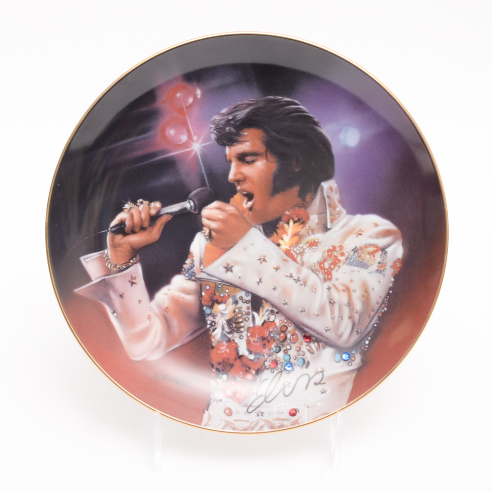 The Bradford Exchange "The King" Elvis Collector Plate | EBTH