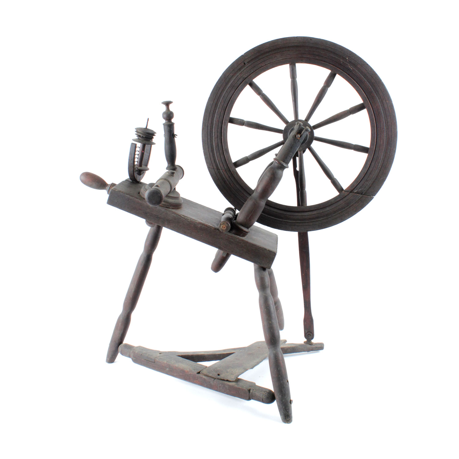Primitive Antique Pioneer Spinning Wheel | EBTH