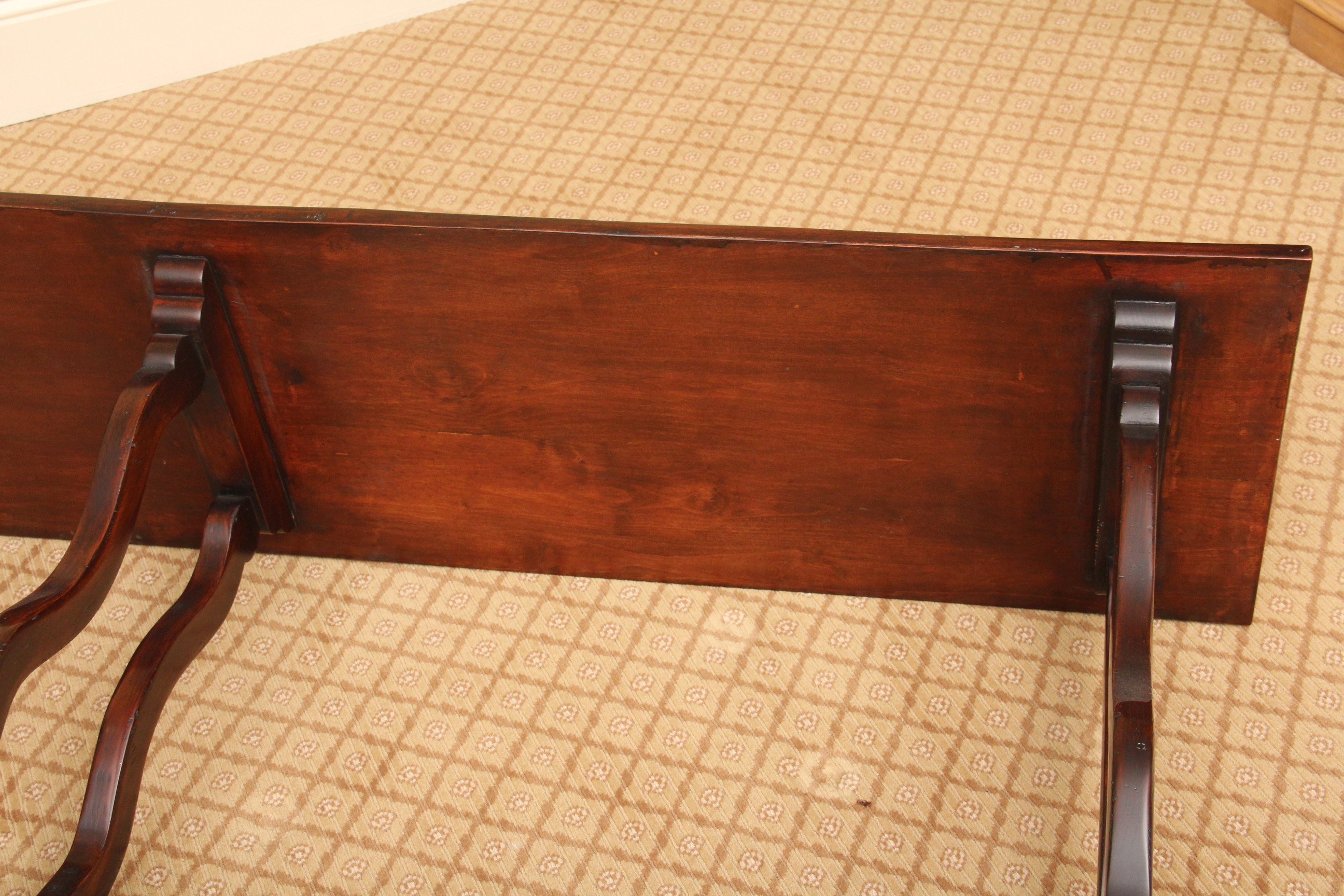 Distressed Top and Harp Leg Console Table | EBTH