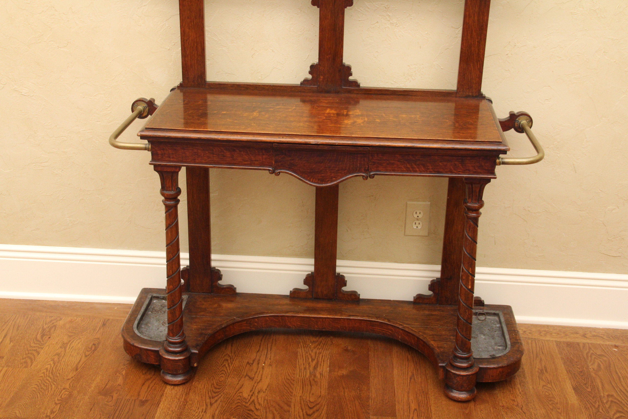 Antique English Oak Hall Tree | EBTH