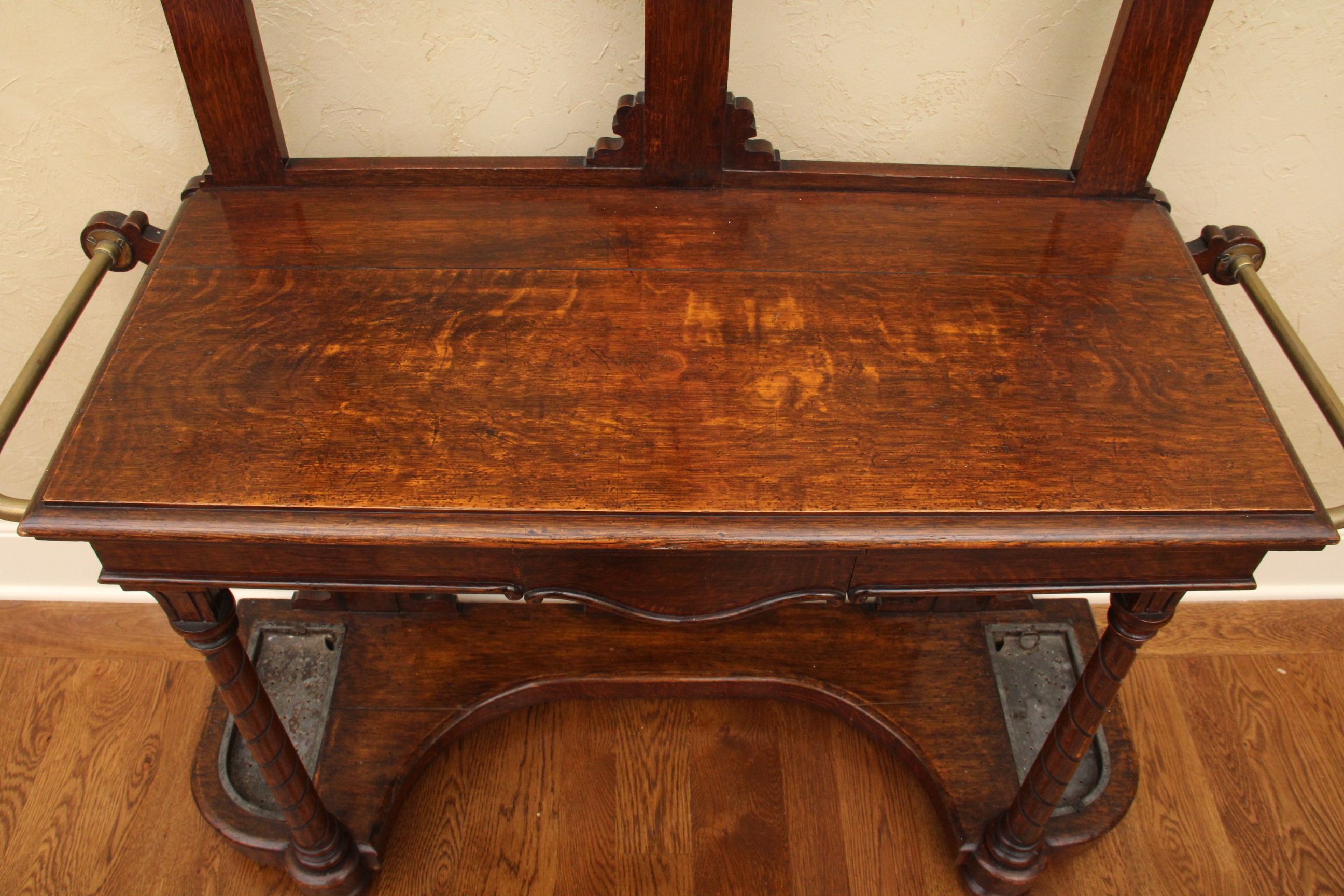 Antique English Oak Hall Tree | EBTH