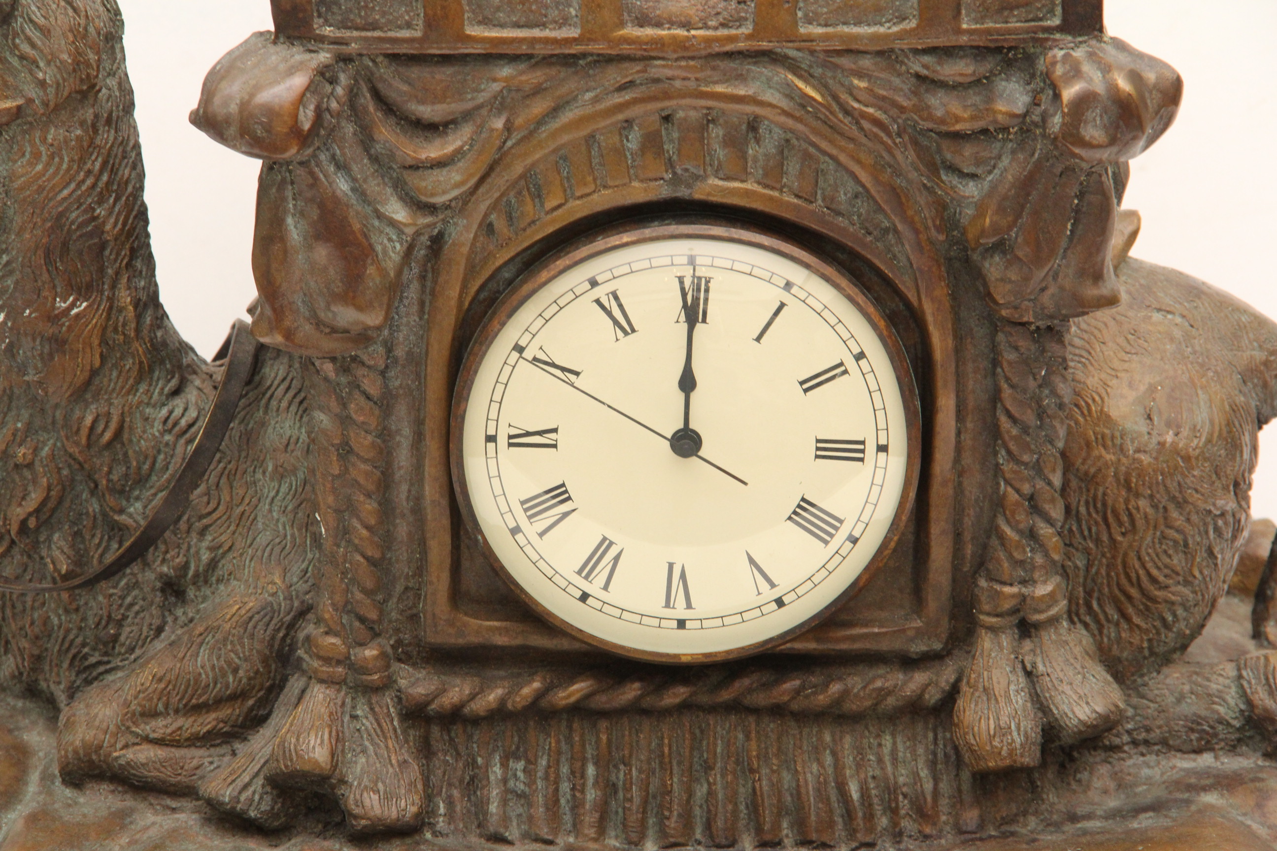 Vintage Bronze Camel Clock | EBTH
