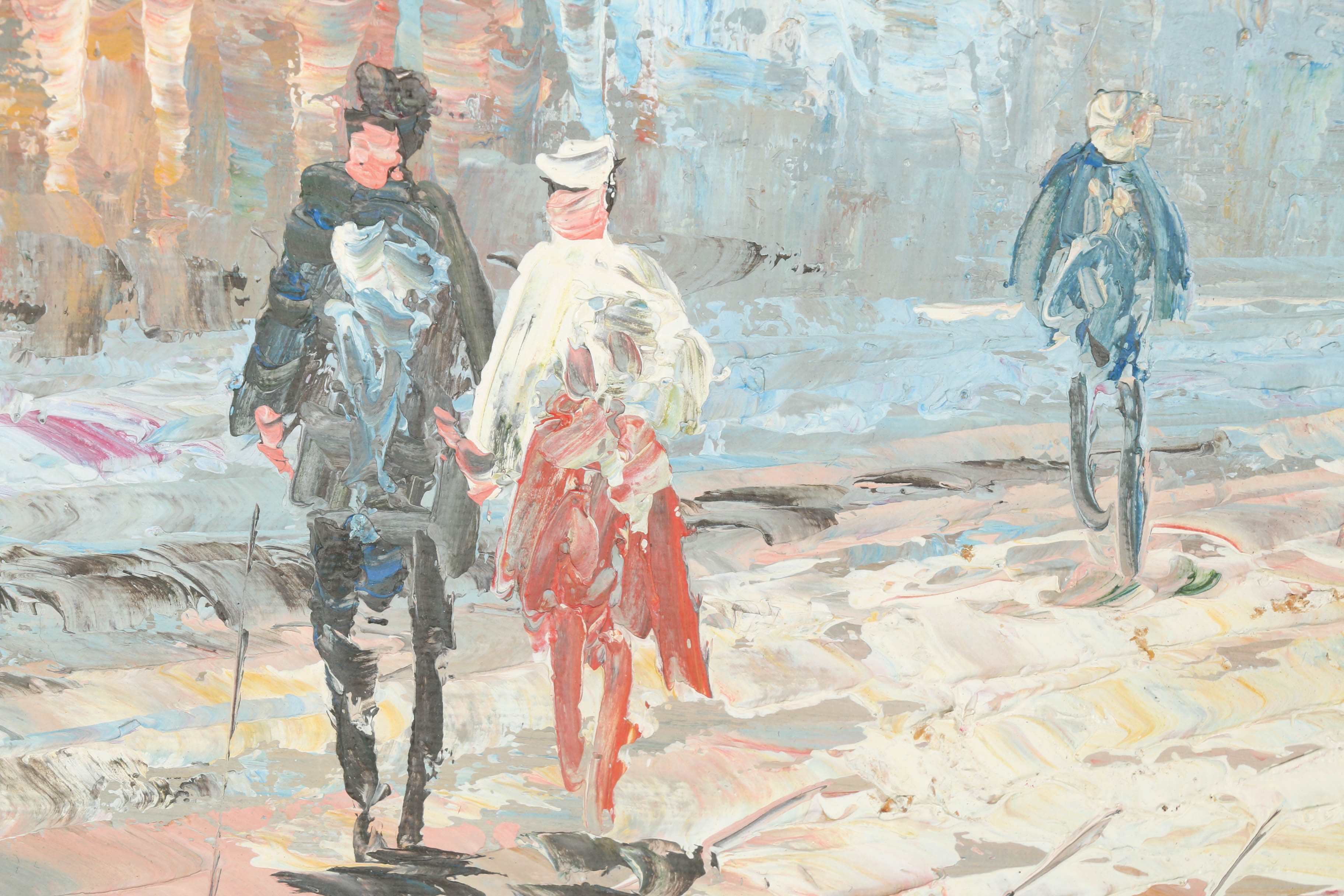 Lucas Signed Oil Painting of Parisian Street Scene | EBTH