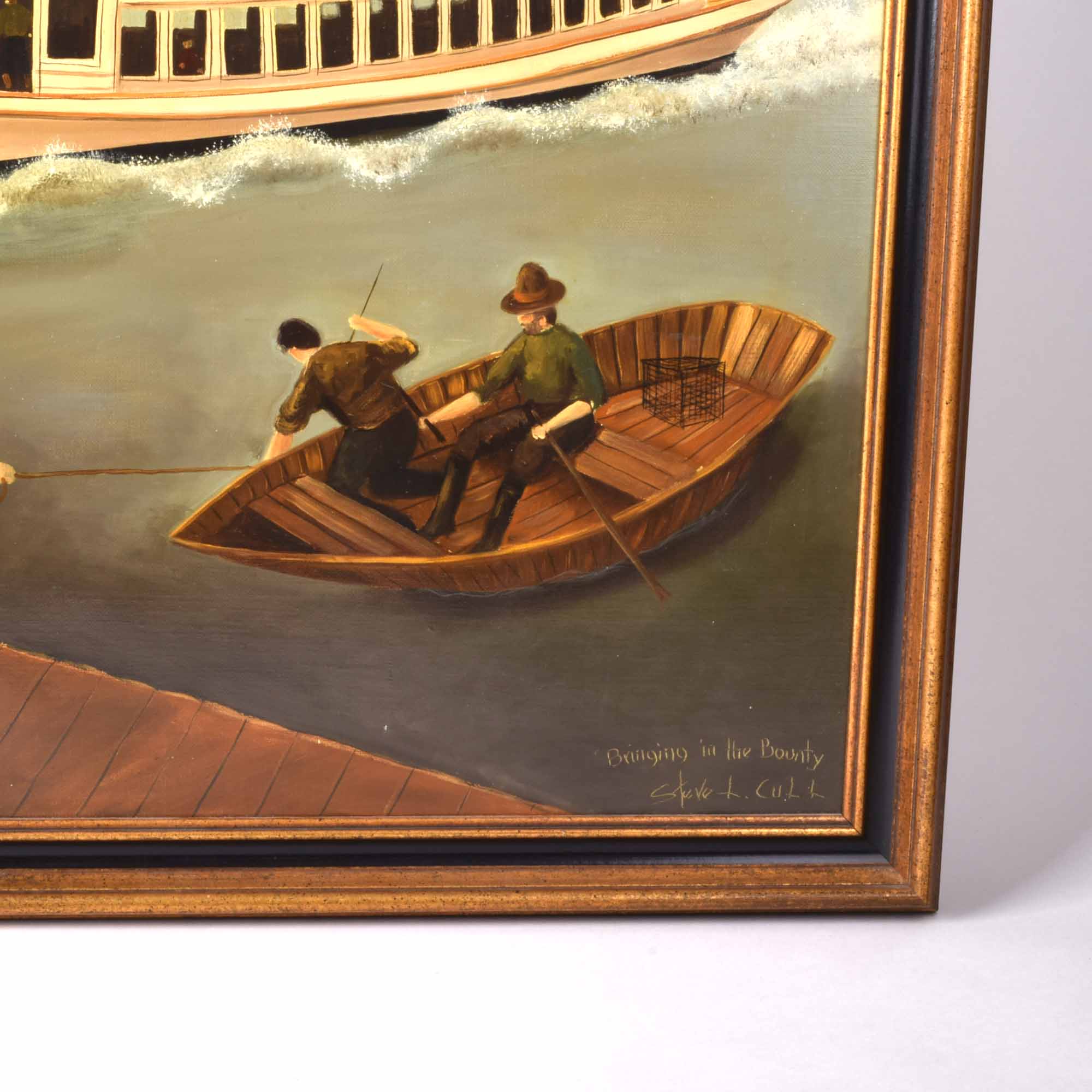 Steve Cull Signed Oil Painting "Bringing in the Bounty" | EBTH