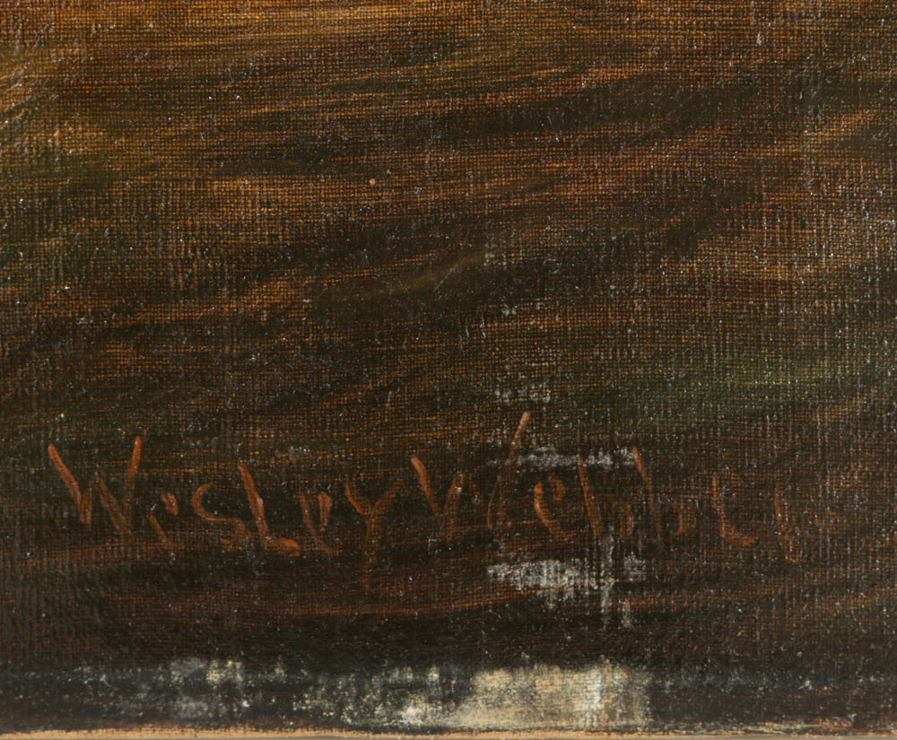 Wesley Webber Signed Oil on Canvas Sailing Vessel Painting | EBTH