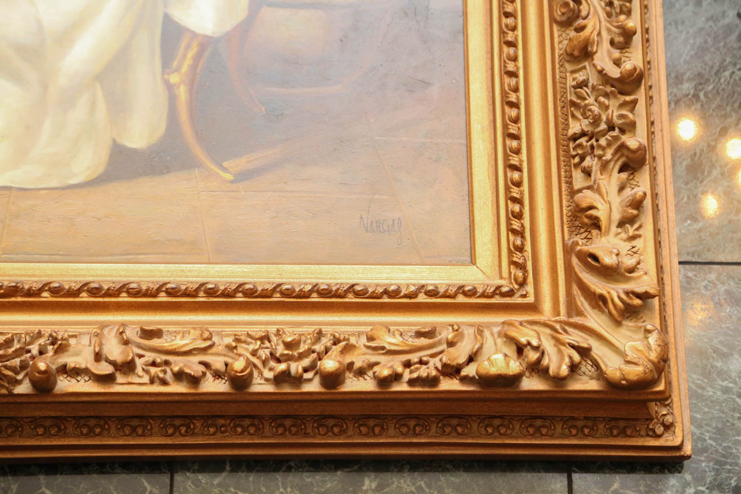 Original Still Life Oil Painting Signed "Vargas" | EBTH