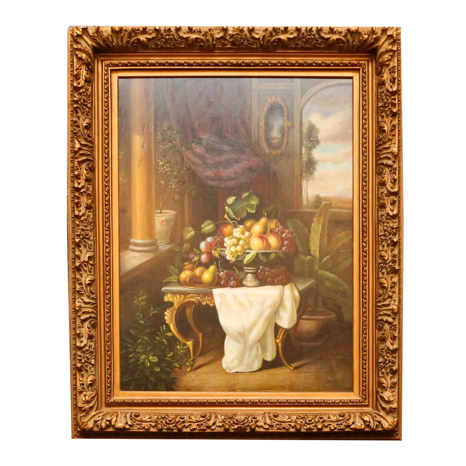 Original Still Life Oil Painting Signed "Vargas" | EBTH