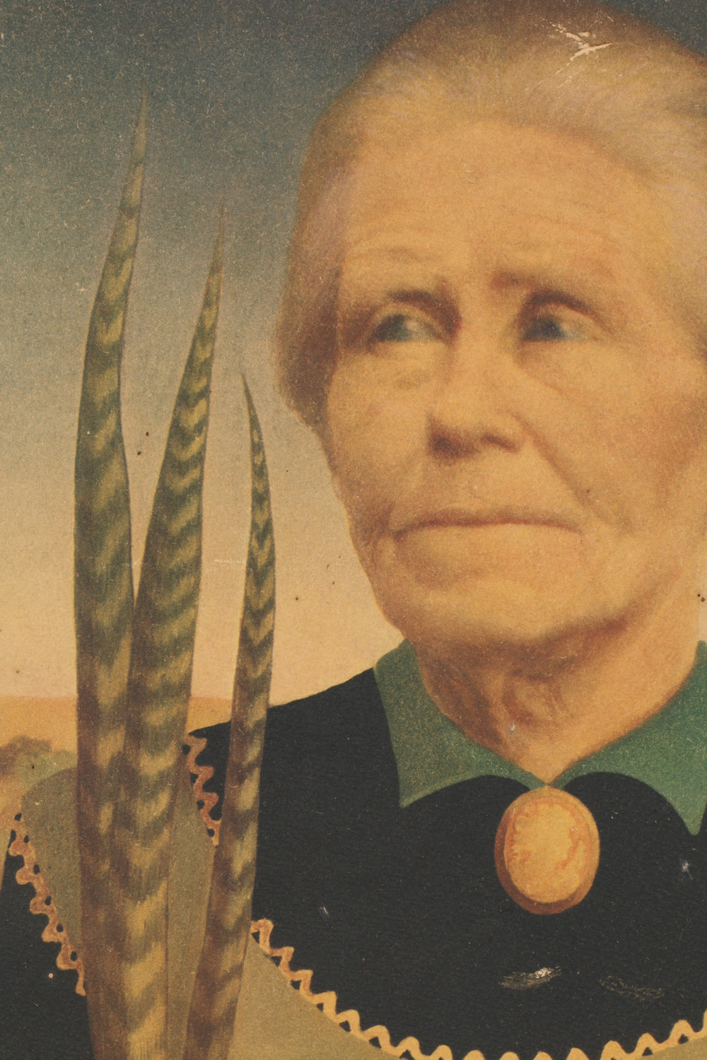 Grant Wood Lithograph Titled "Woman with Plants" | EBTH