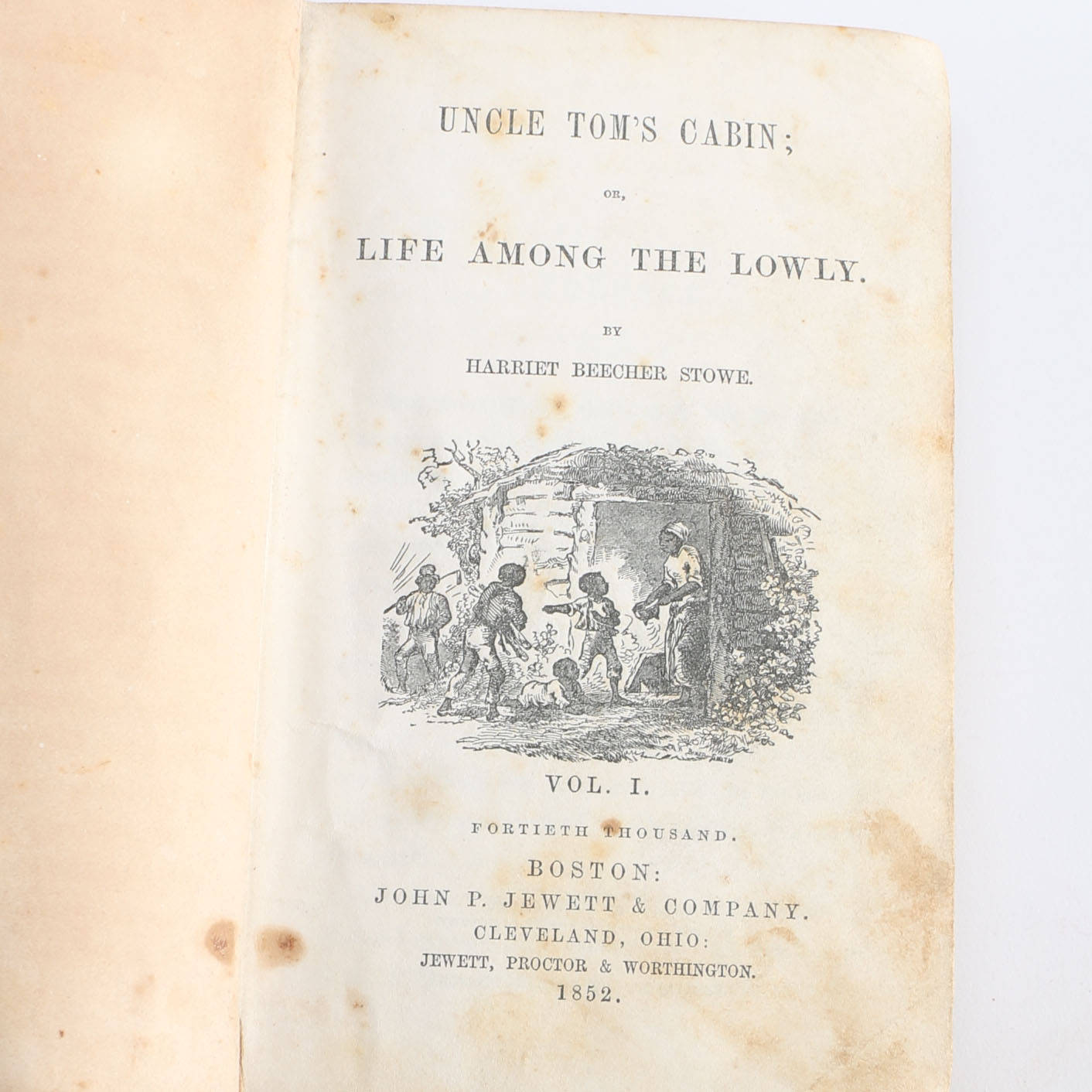 1852 First Edition, Later Printing of "Uncle Tom's Cabin" | EBTH
