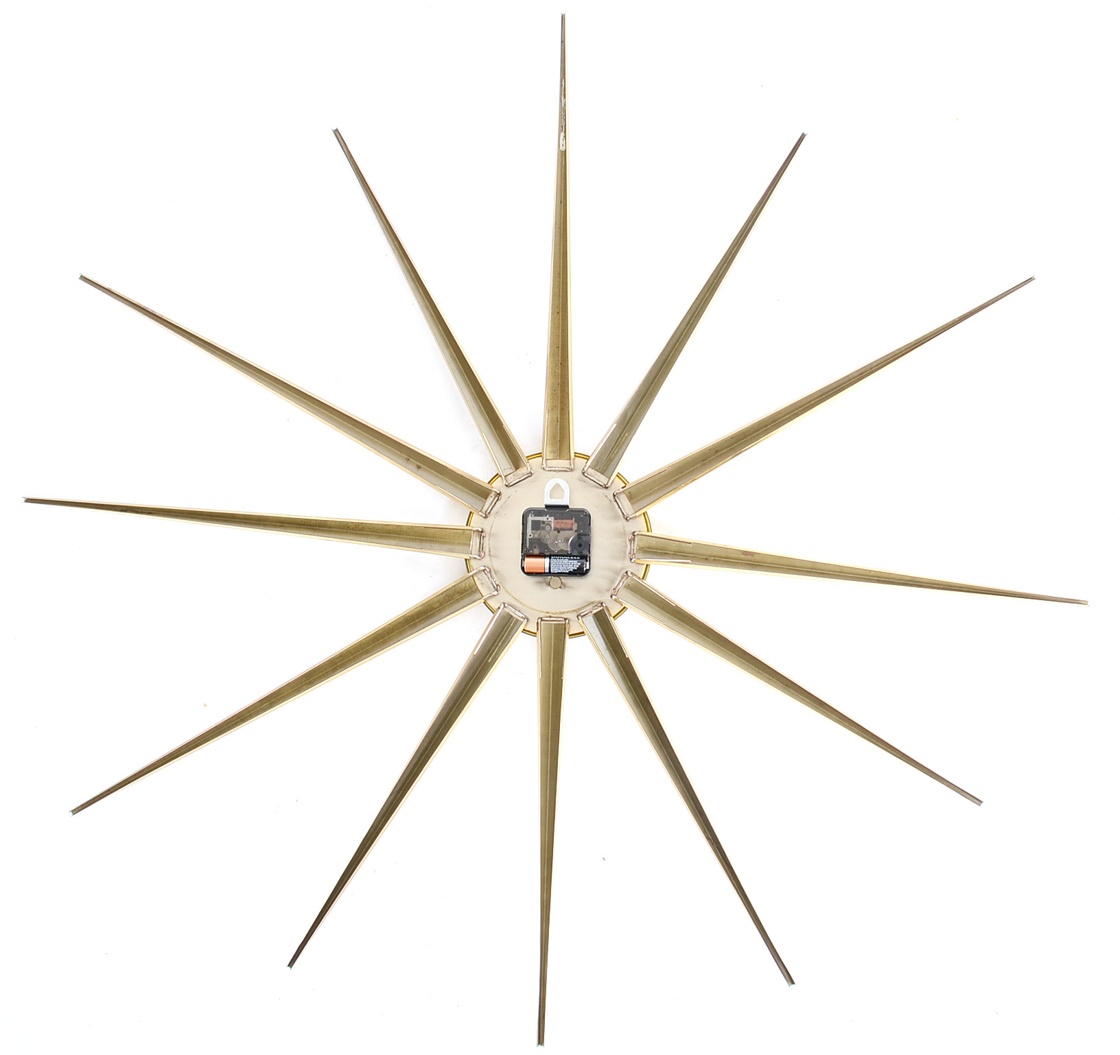 Roxhall Eight Day Brass Starburst Wall Clock | EBTH