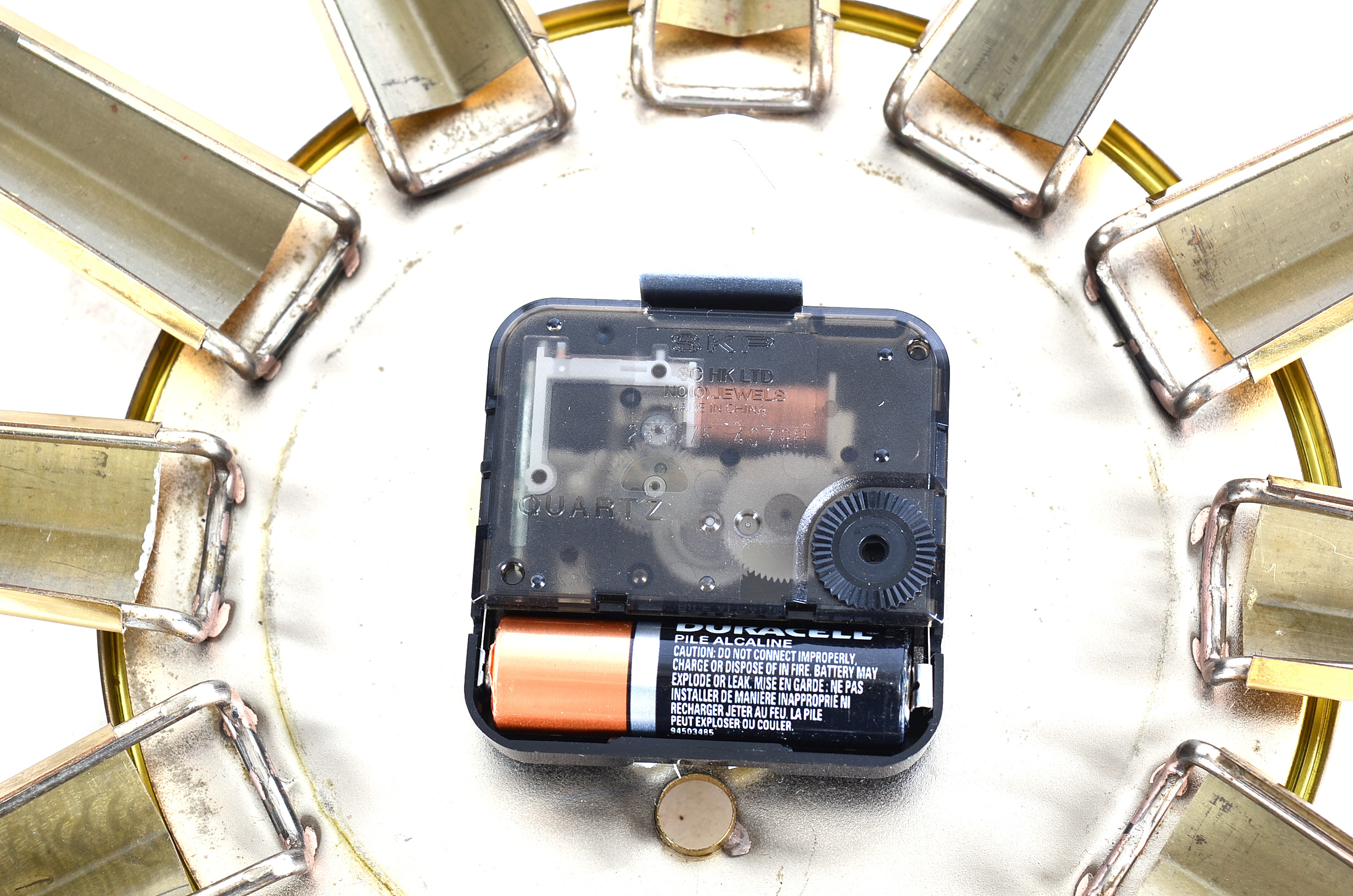 Roxhall Eight Day Brass Starburst Wall Clock | EBTH