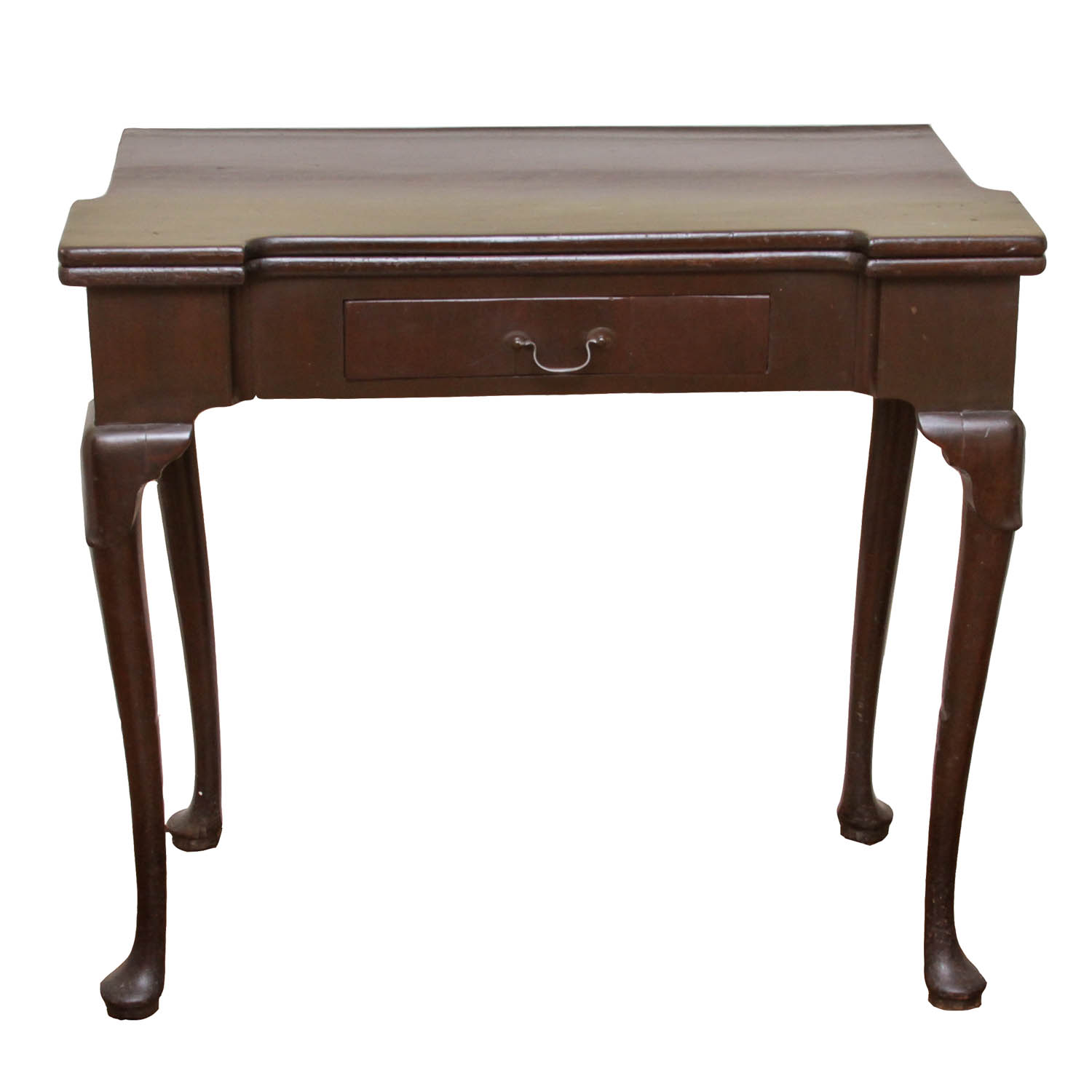 Queen Anne Style Extendable Card-Entry Table | EBTH