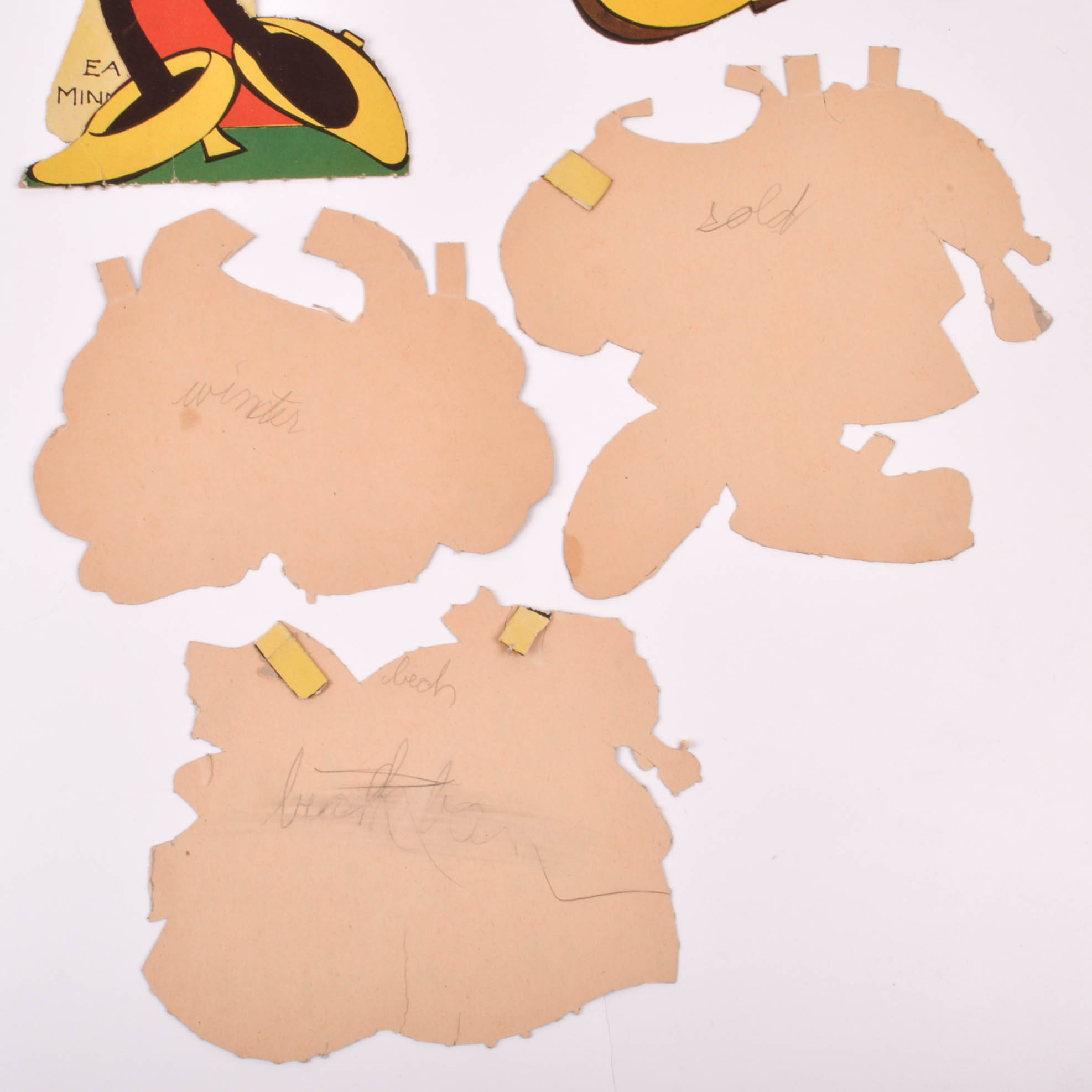 1933 Original Walt Disney Mickey Mouse and Minnie Mouse Paper Dolls | EBTH