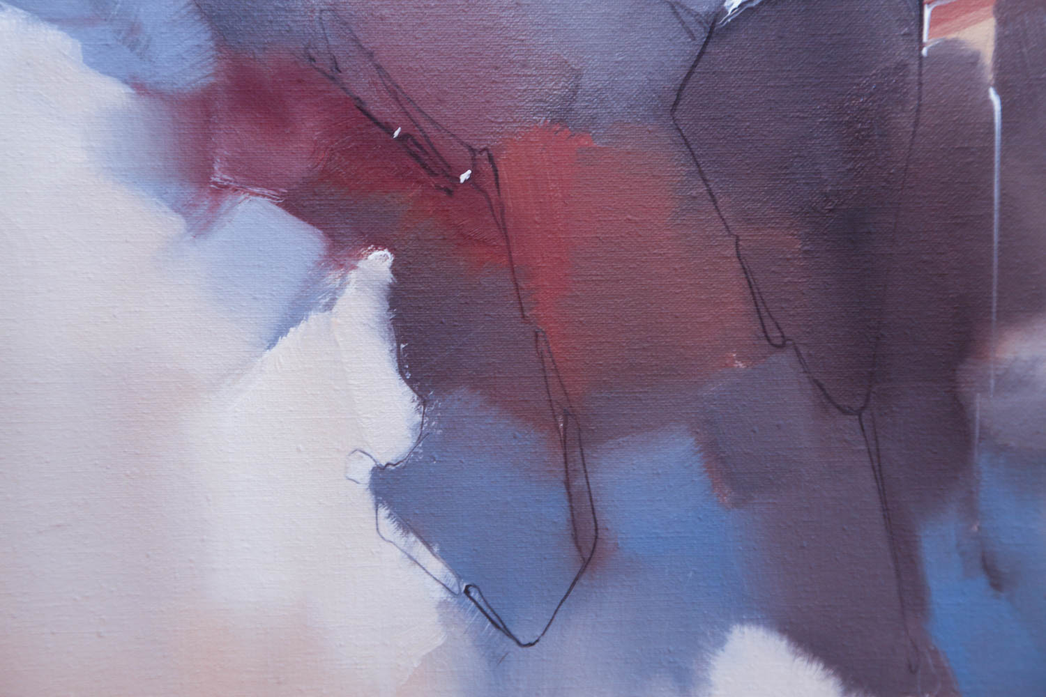 Thomas Kugler Abstract Oil Painting on Canvas | EBTH