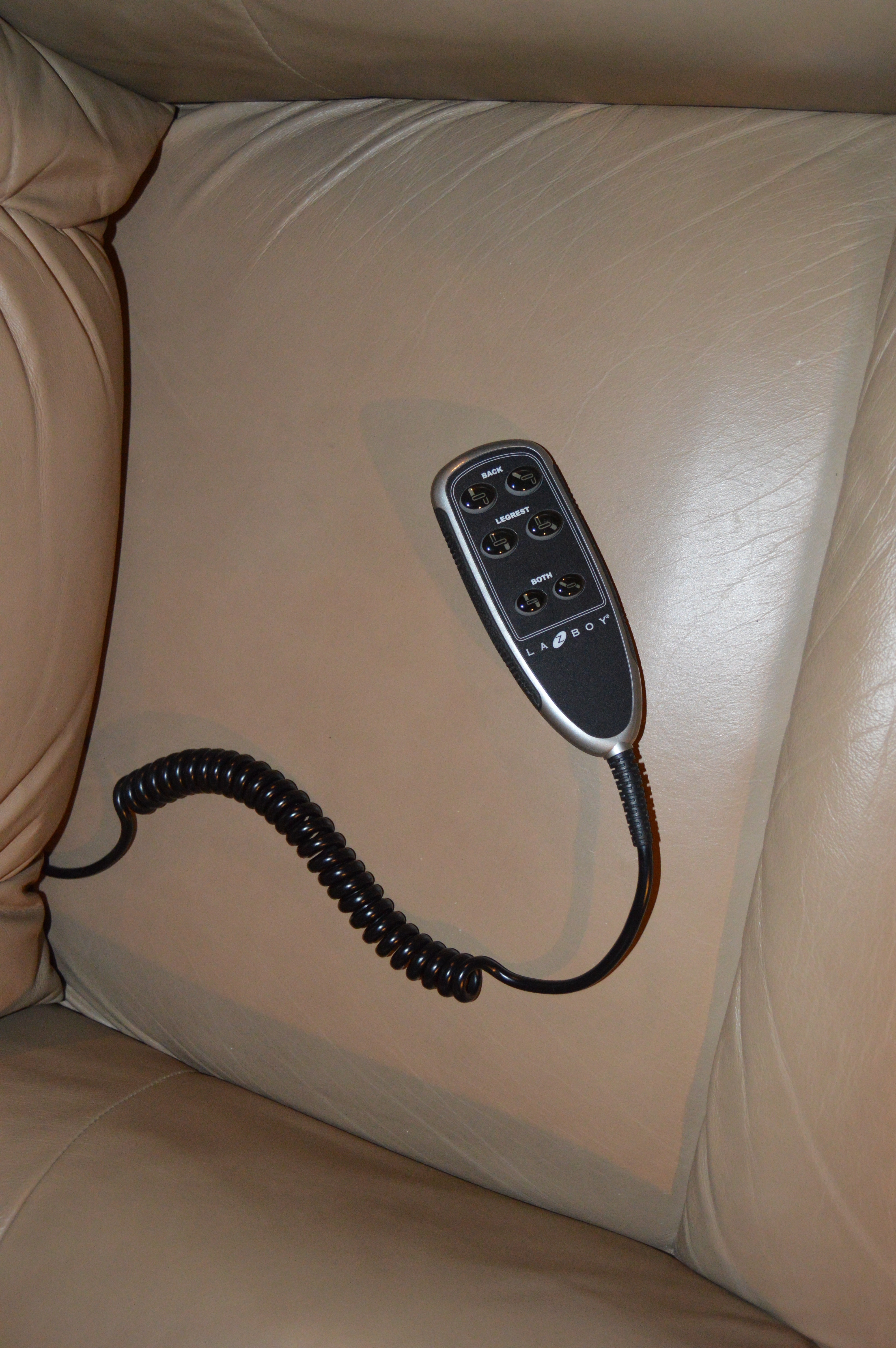 Lazy Boy Leather Chair with Massage Controls | EBTH