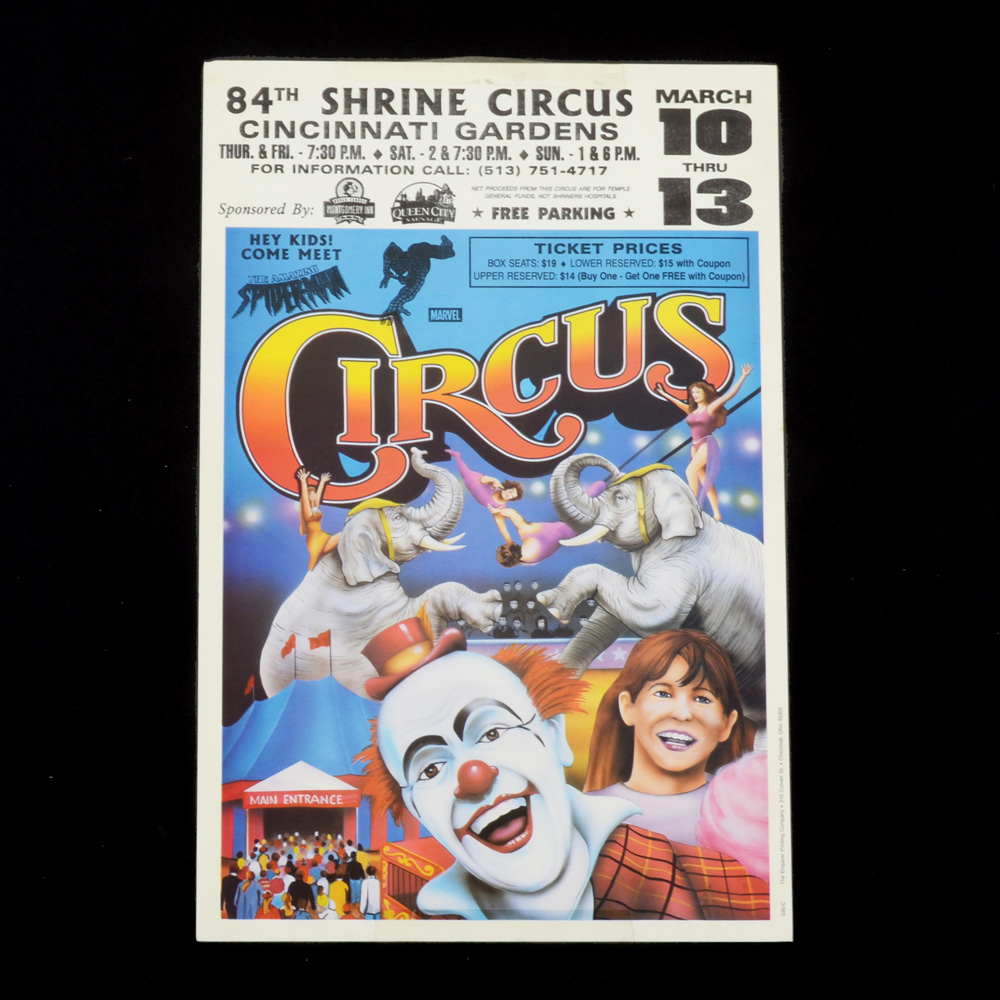 Genuine Shrine Circus Poster From Cincinnati Gardens | EBTH