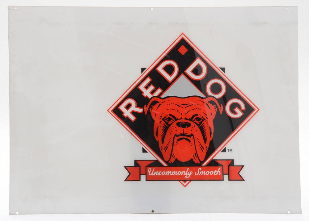 Red Dog Beer Sign From Gardens | EBTH