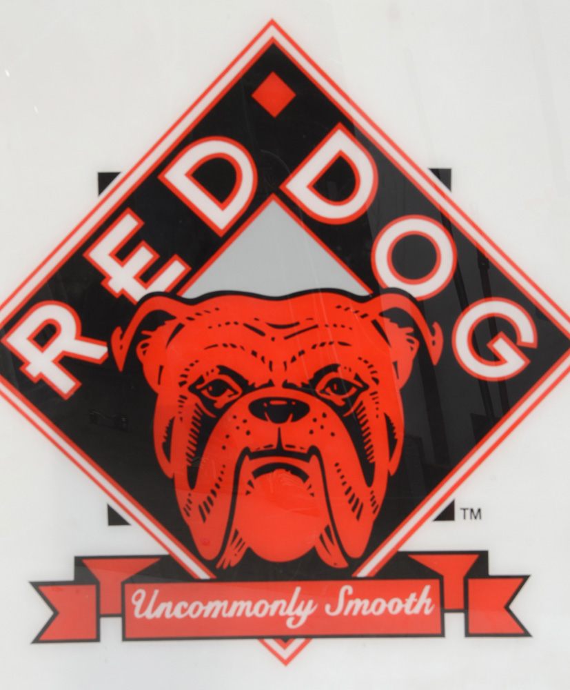 Red Dog Beer Sign From Gardens | EBTH