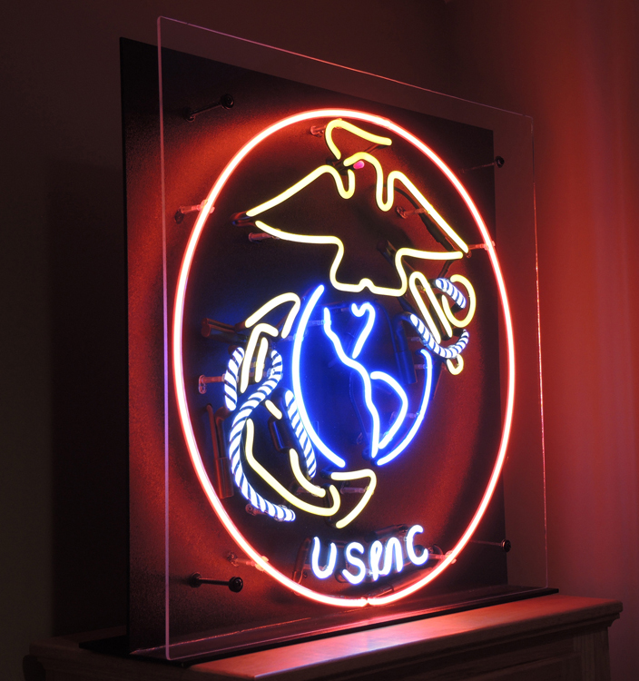 USMC Marine Corps Lighted Neon Sign Custom Made | EBTH