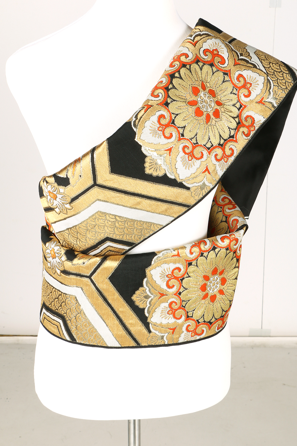 Three Japanese Obis with Metallic Threads | EBTH