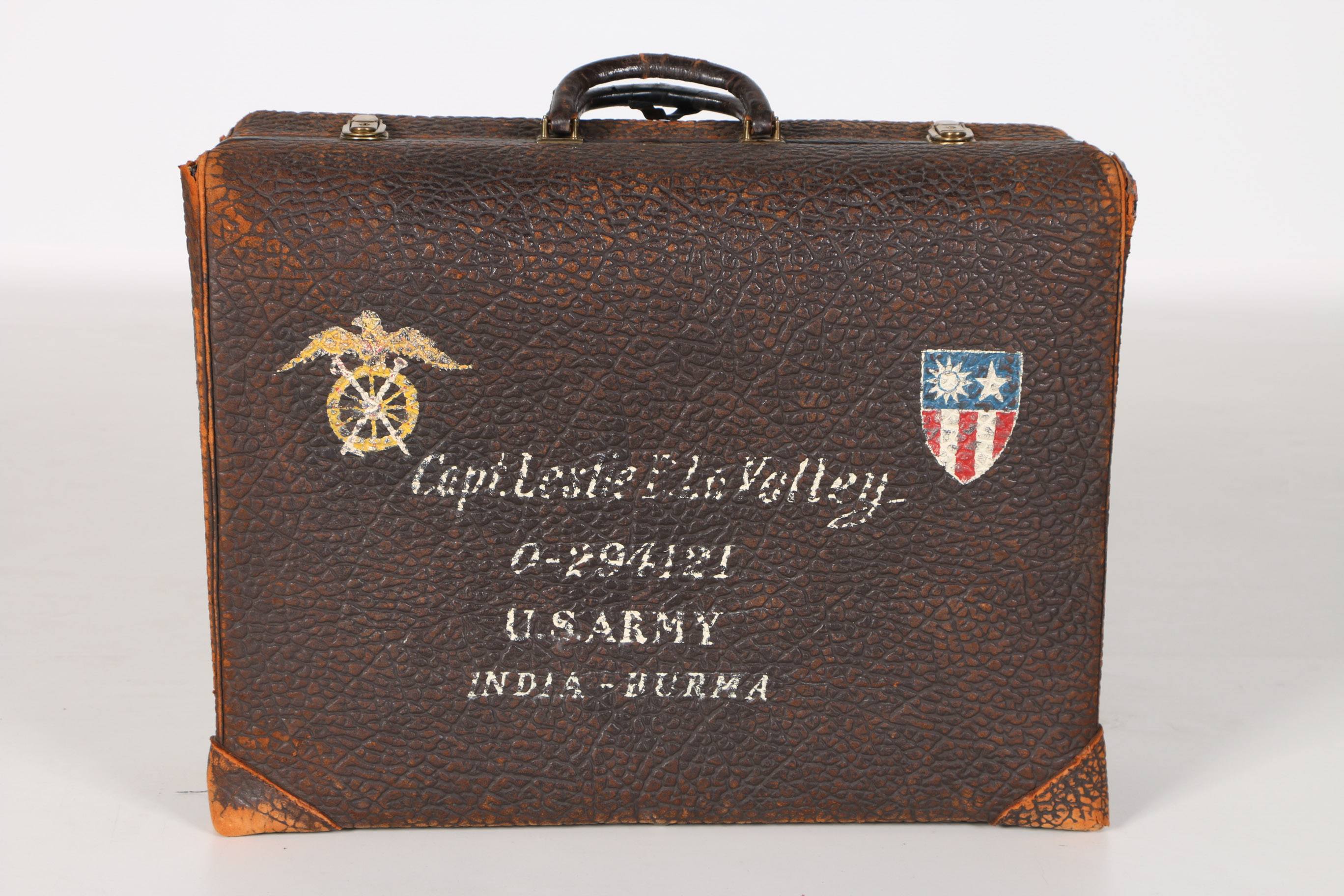 Buffalo Hide U.S. Army Suitcase | EBTH