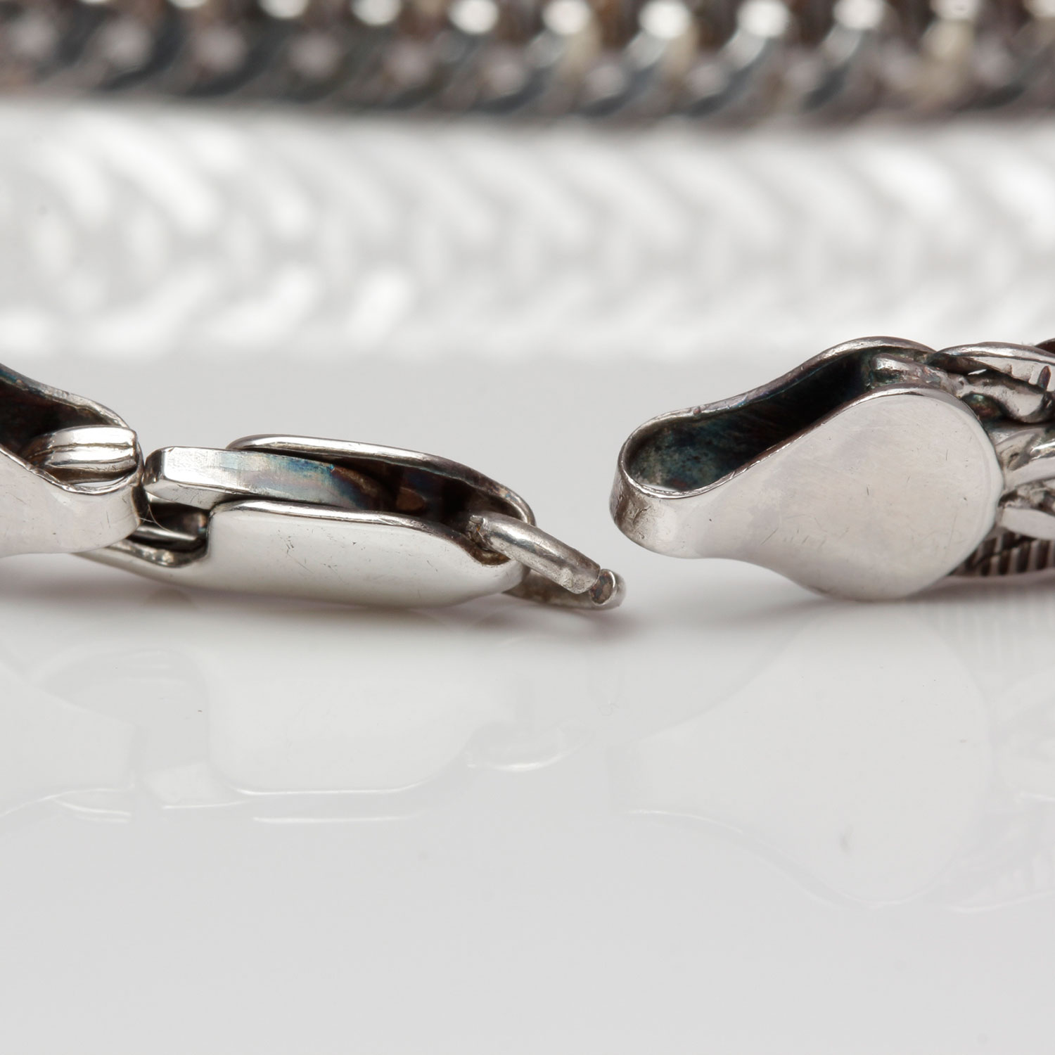 Sterling Silver Foxtail Bracelet Ebth