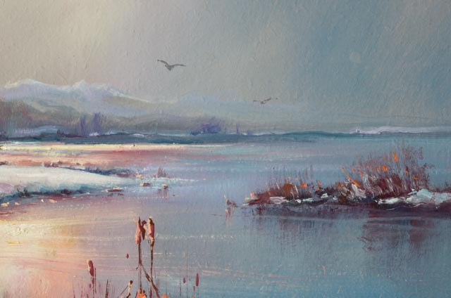 Hulan Fleming Original Oil Painting on Board "Crow Camp" | EBTH