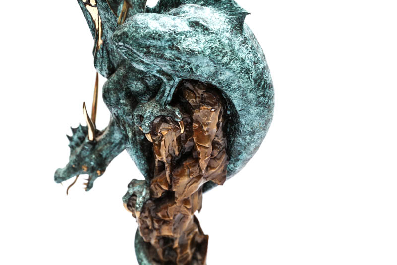 Limited Edition Bill Toma "Stalking" Bronze Dragon Sculpture | EBTH