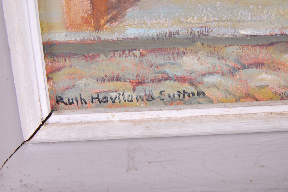 Ruth Haviland Sutton Oil on Board "73 Main Street" | EBTH