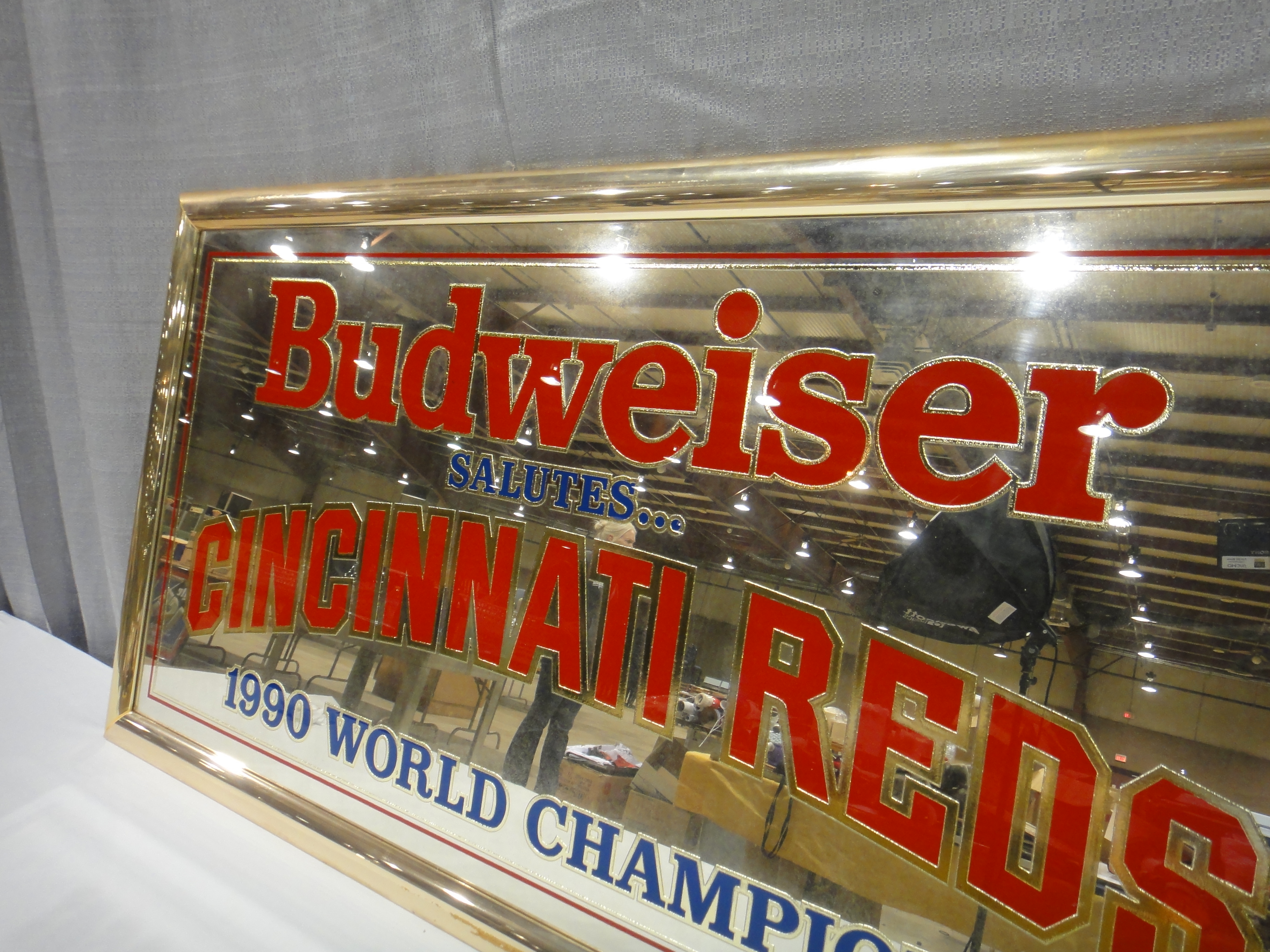 1990 Budweiser Salutes Cincinnati Reds 1990 World Champs Mirror | EBTH