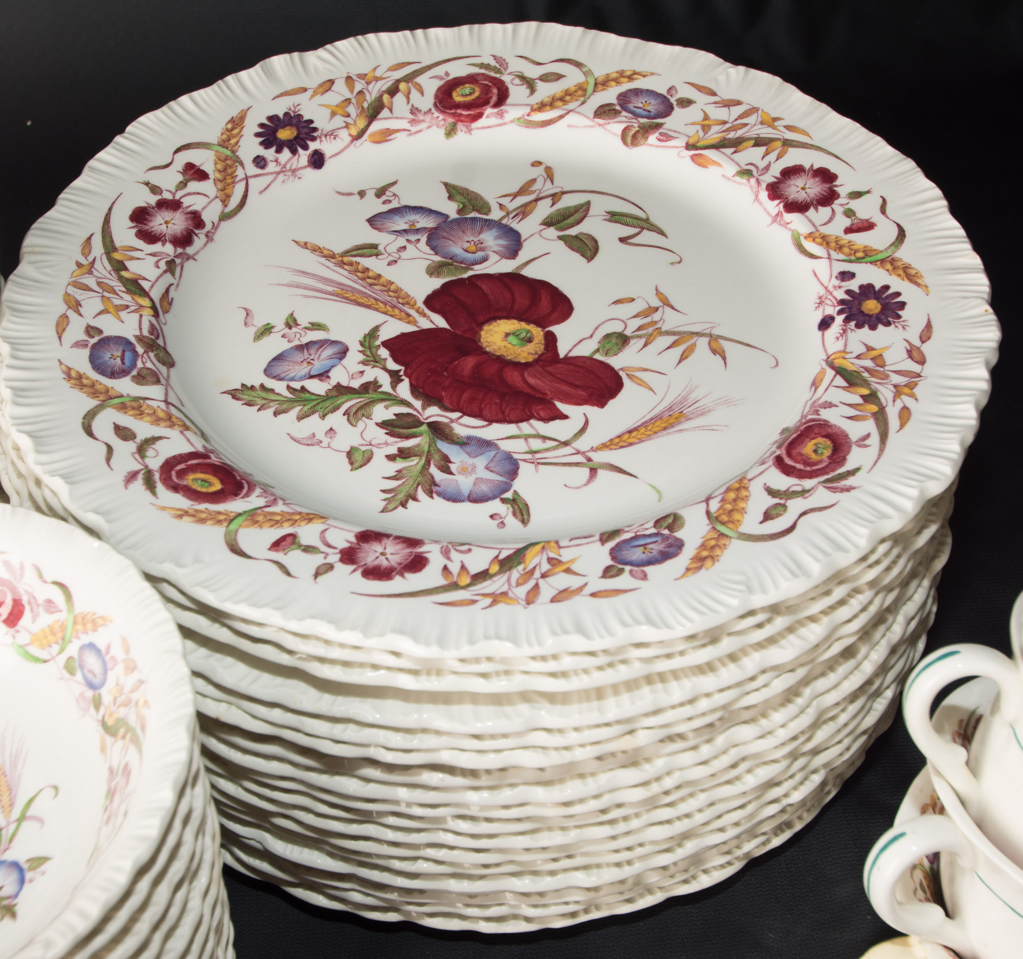 Wedgwood "Cornflower" China Including Serving Pieces | EBTH