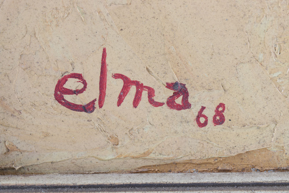 Elma Signed Original Oil Floral Still Life Painting | EBTH