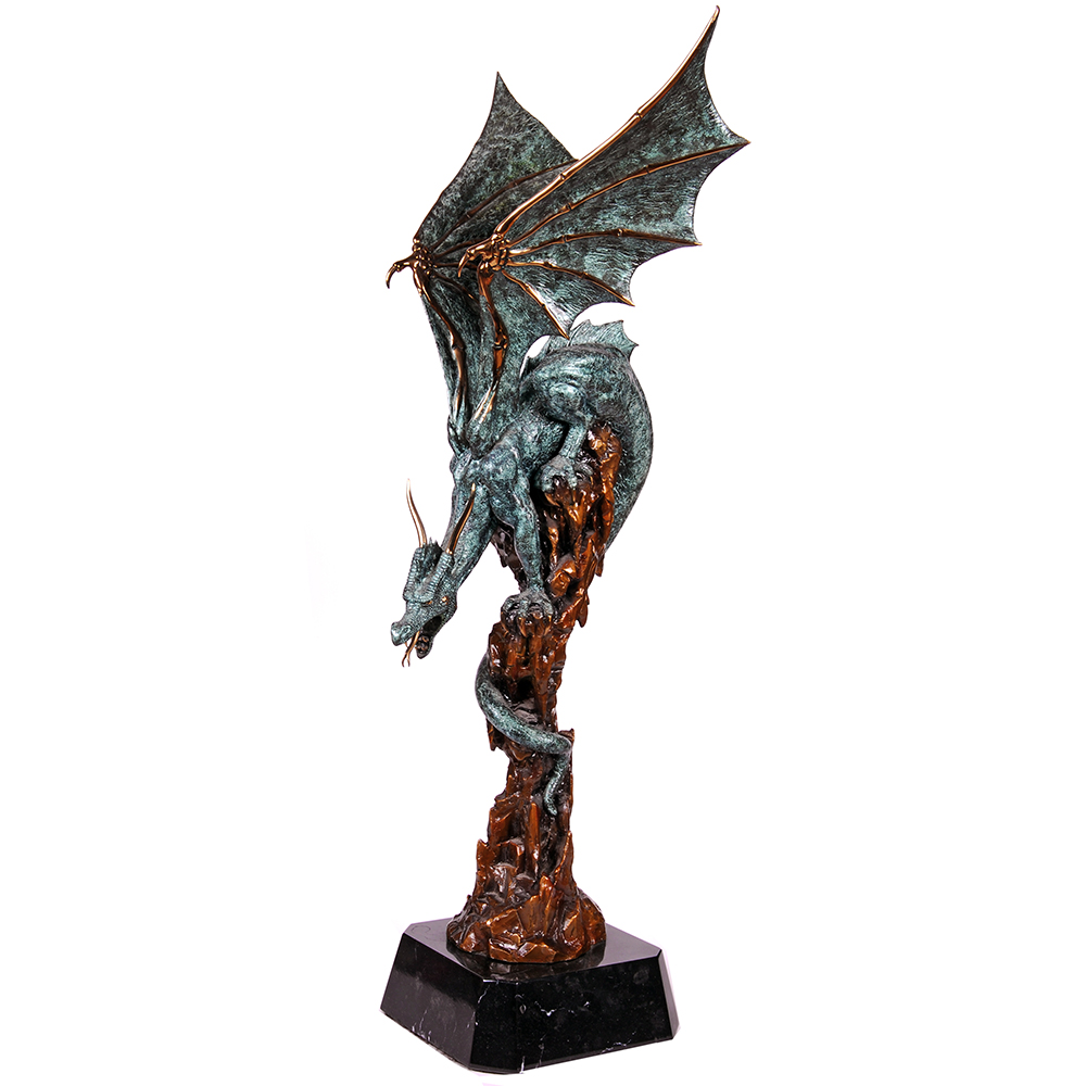 Limited Edition Bill Toma "Stalking" Bronze Dragon Sculpture | EBTH