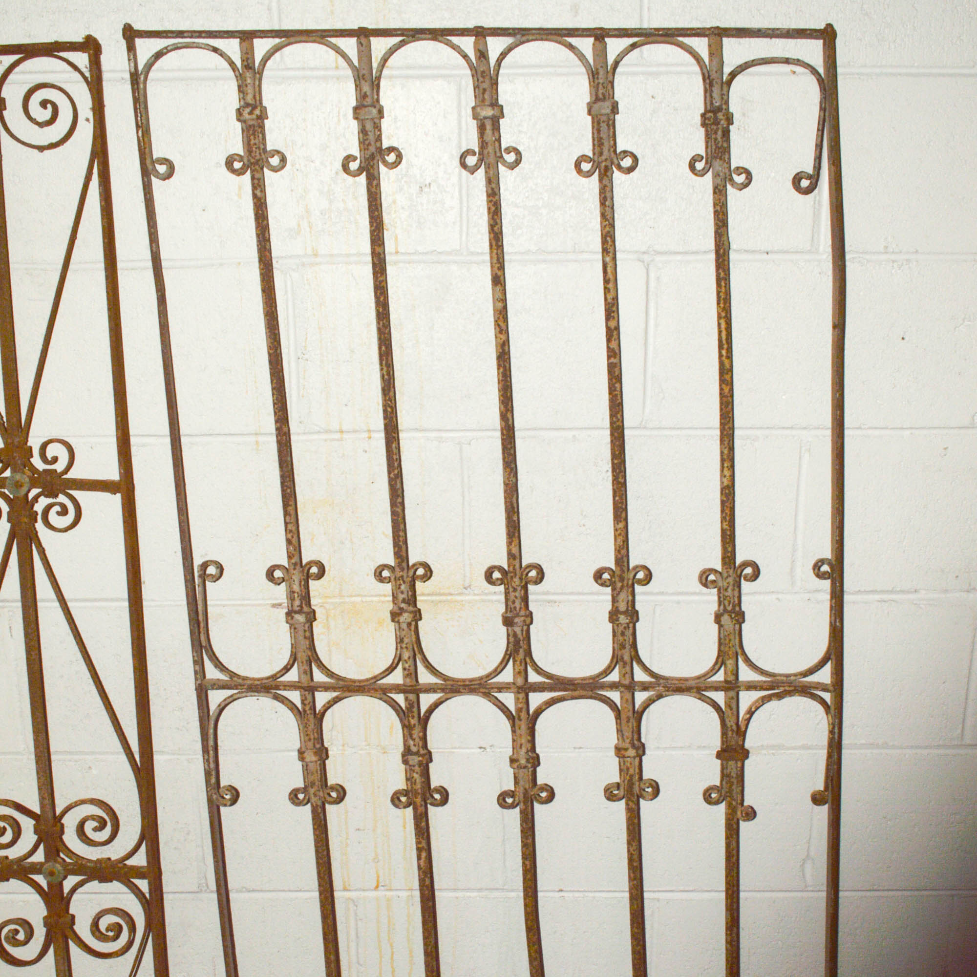 Two Wrought Iron Gate Pieces | EBTH