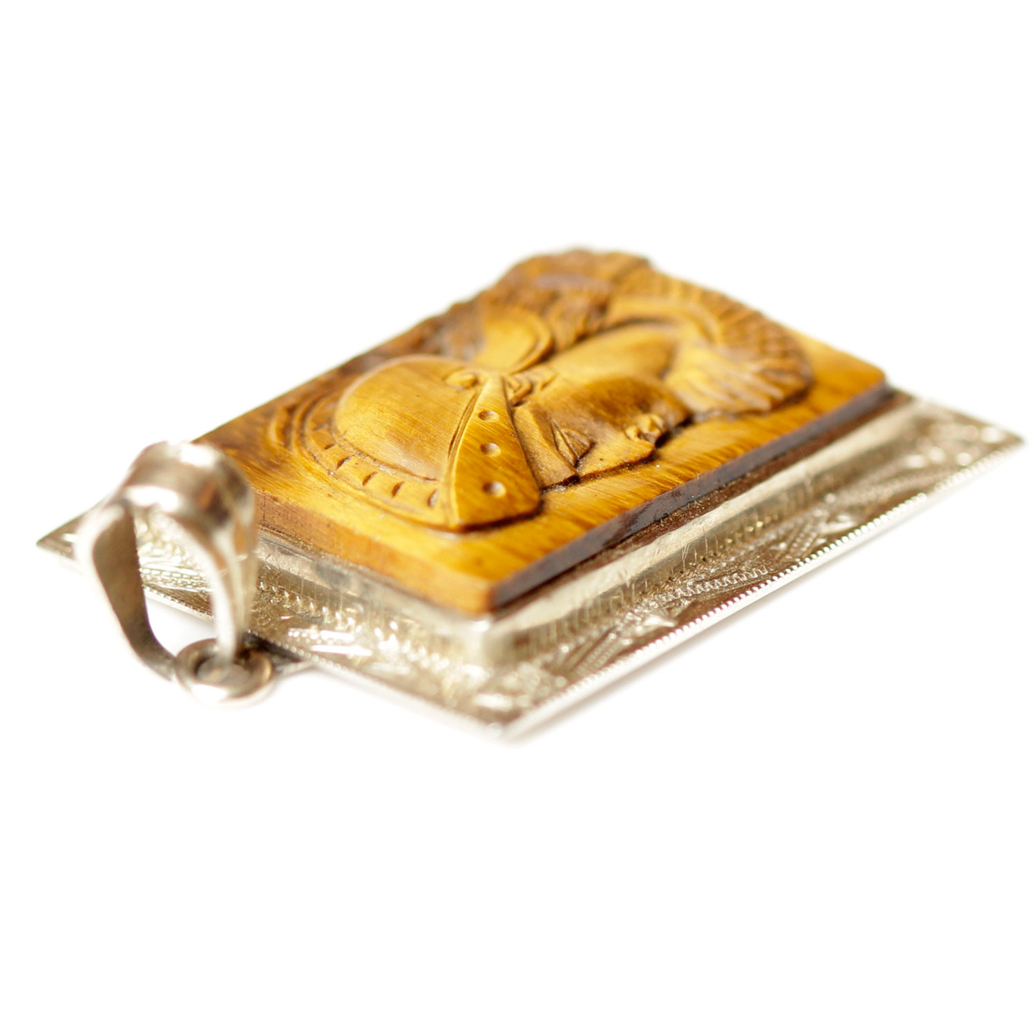Tigers Eye Intaglio Pendant | EBTH